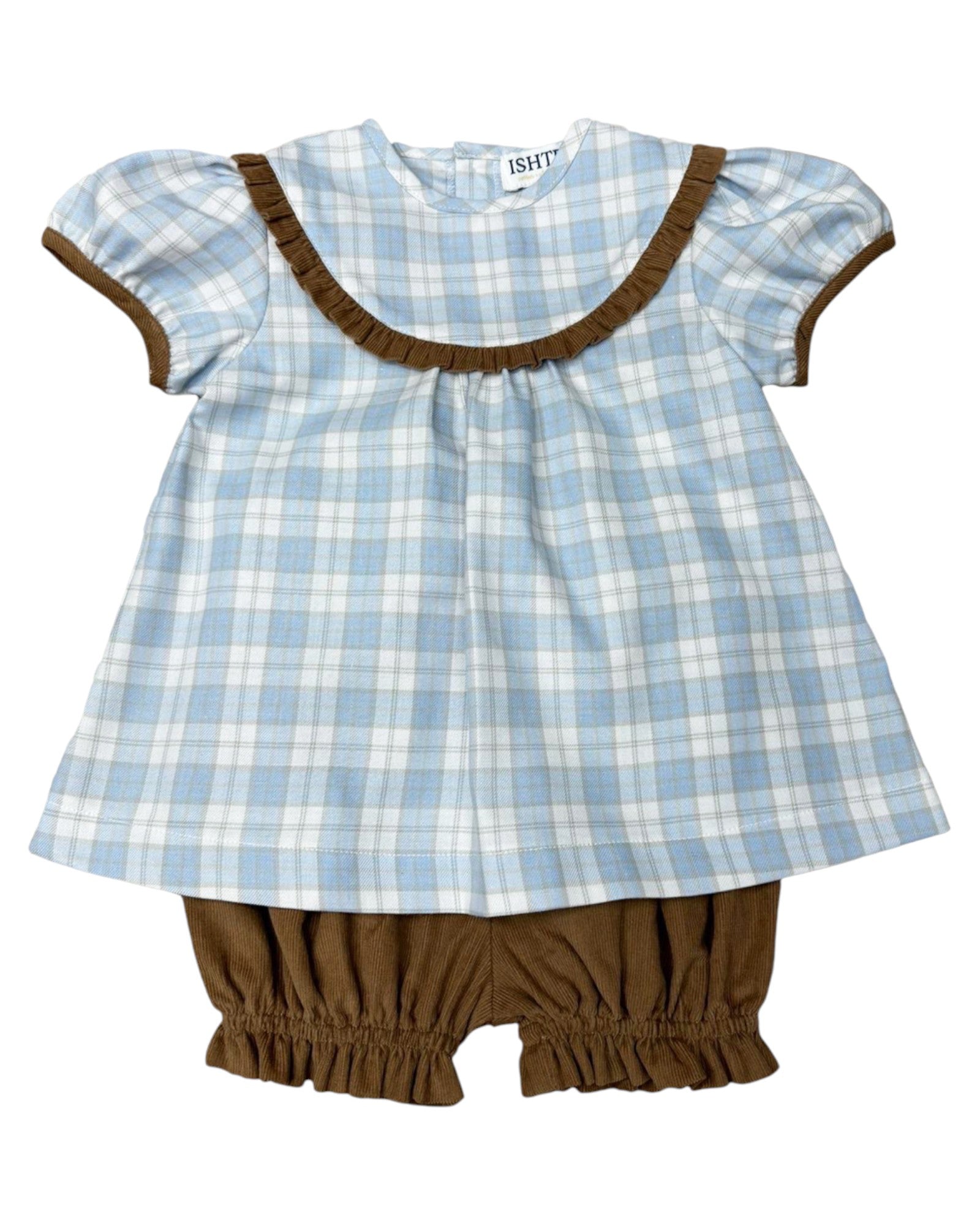 Blue Plaid Girls Bloomer Set – ShopThatStore.com